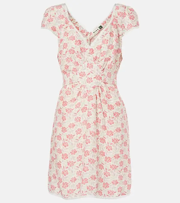 Rixo Alexandra Floral Mini Dress