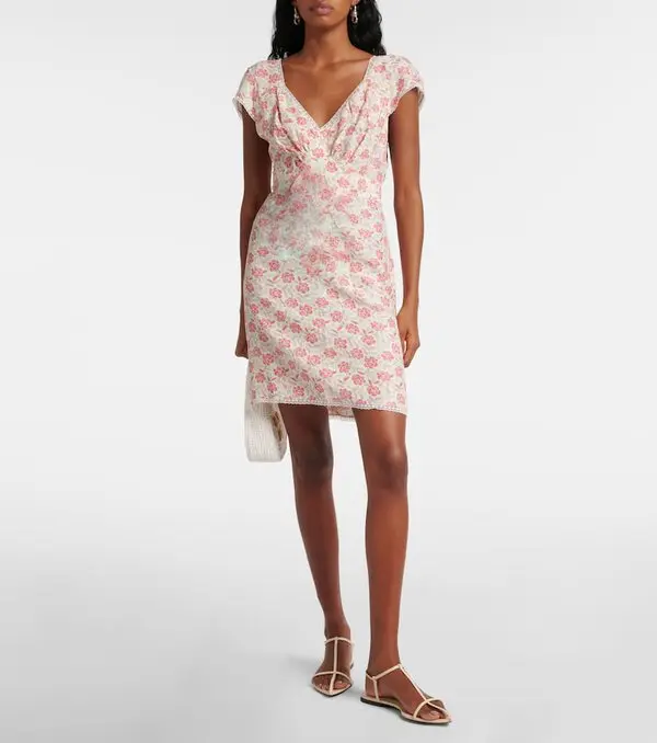 Rixo Alexandra Floral Mini Dress
