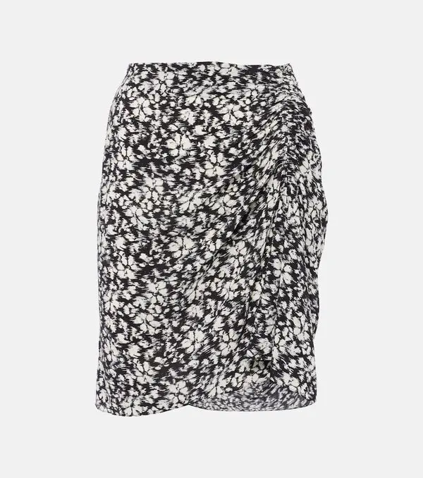 MARANT ETOILE Floral Mini Skirt - Black