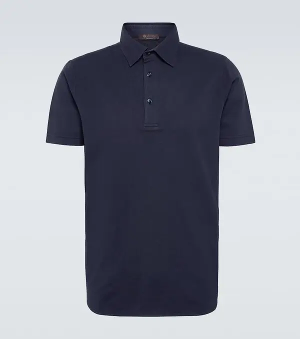 Loro Piana Cotton Polo Shirt - Blue