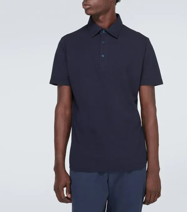 Loro Piana Cotton Polo Shirt - Blue