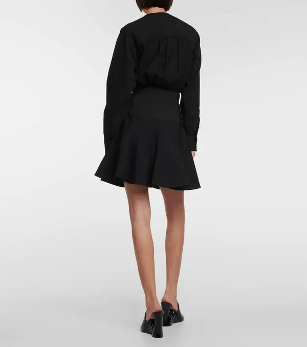 Alaïa Belted Wool Minidress