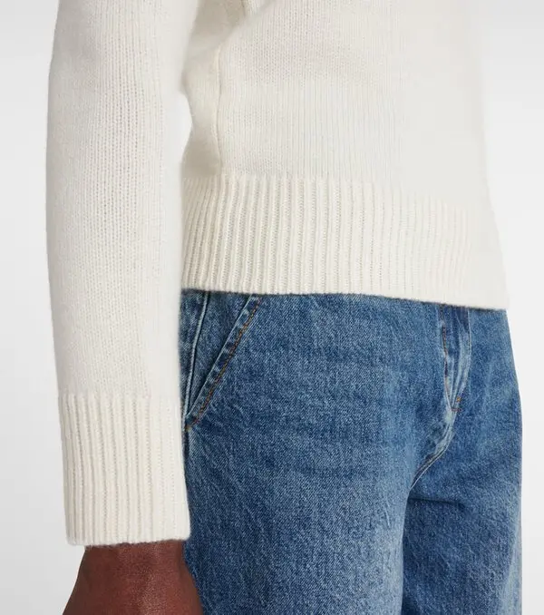 Co Cashmere Crewneck Sweater - White
