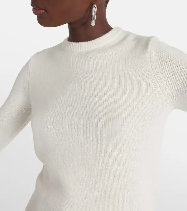 Co Cashmere Crewneck Sweater - White
