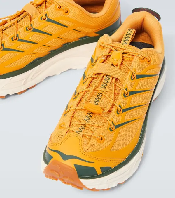 Hoka One One Mafate Three2 Lace-up Sneakers - Yellow