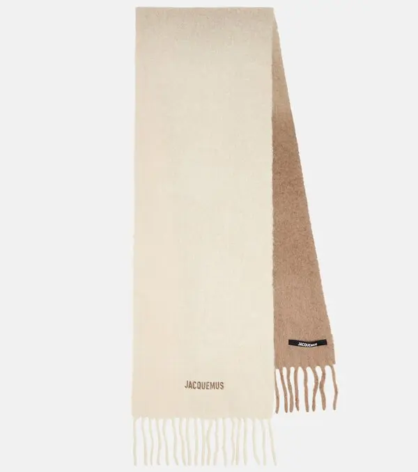 Jacquemus L'echarpe Moisson Alpaca-blend Scarf - Beige