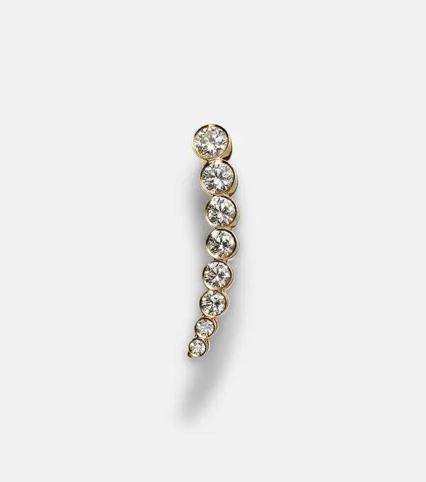 Sophie Bille Brahe Croissant De Lune Diamond Earring - Gold