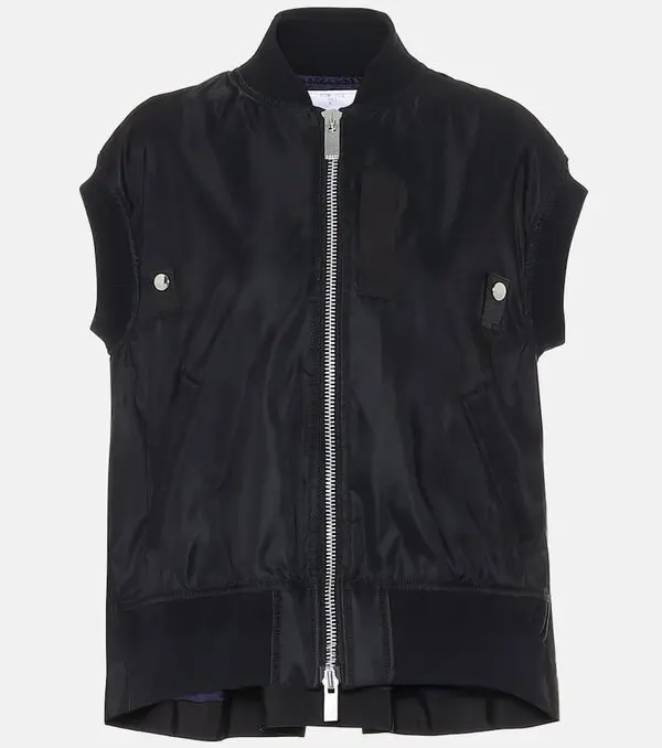 Sacai Nylon Vest - Black