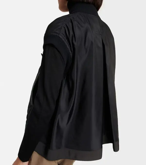 Sacai Nylon Vest - Black