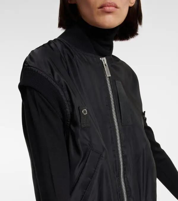 Sacai Nylon Vest - Black