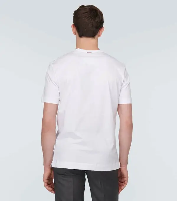 Zegna Logo Cotton Jersey T-shirt