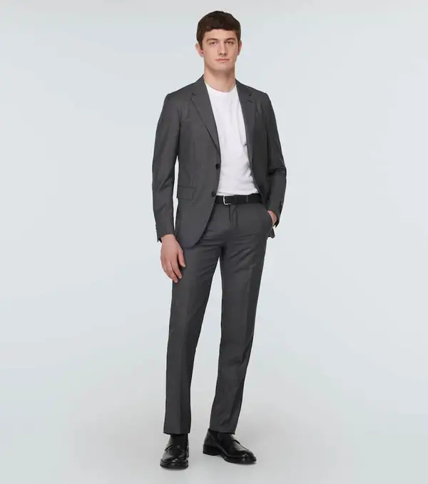 Zegna Logo Cotton Jersey T-shirt