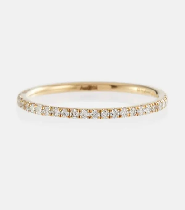 Ileana Makri 18kt Yellow Thread Band Diamond Ring - Gold