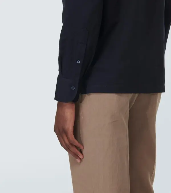 Brunello Cucinelli Cotton Polo Sweater - Blue