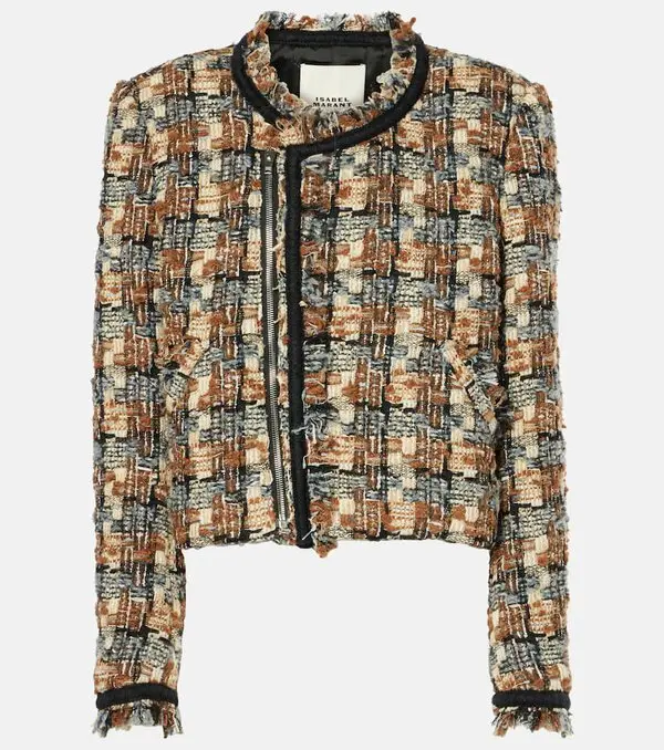 Isabel Marant Étoile Kerry Cropped Wool-blend Jacket