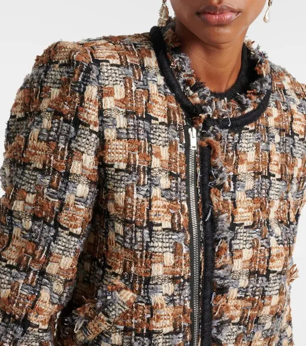 Isabel Marant Étoile Kerry Cropped Wool-blend Jacket