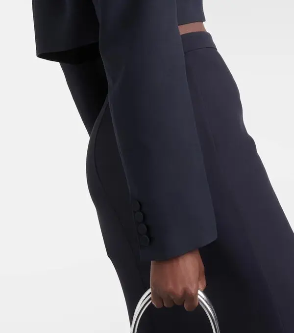 Valentino Garavani Crepe Couture Cropped Blazer