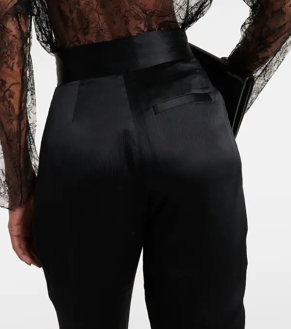 Tove Remi High-rise Silk Straight Pants