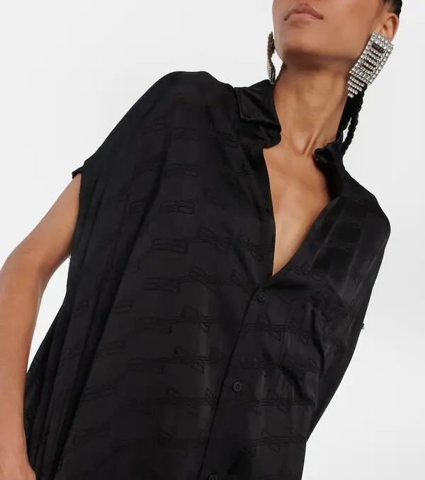 Balenciaga Bb Midi Shirt Dress