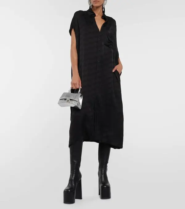 Balenciaga Bb Midi Shirt Dress