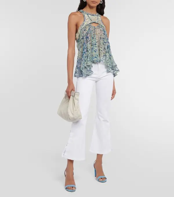 FRAME Le Crop Flare Mini Slits Jeans