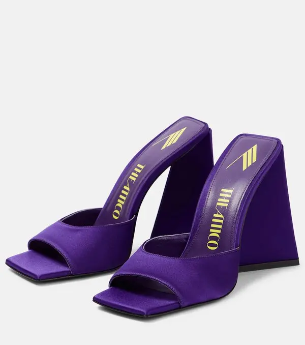 Attico Devon Satin Mules