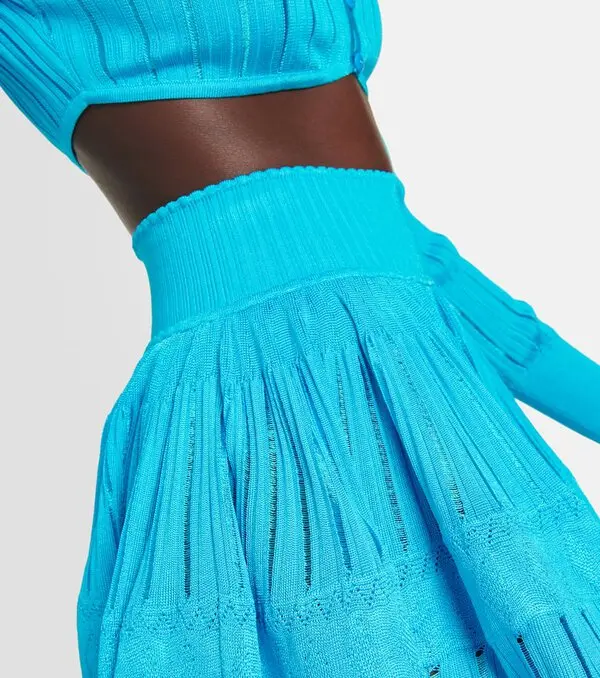Alaïa Crinoline Miniskirt - Blue