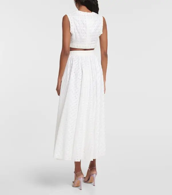 Giambattista Valli Macrame Midi Skirt