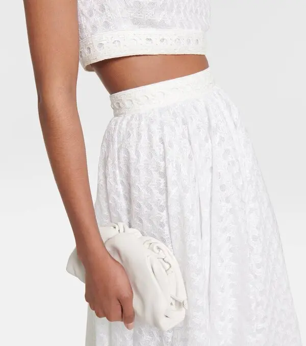 Giambattista Valli Macrame Midi Skirt