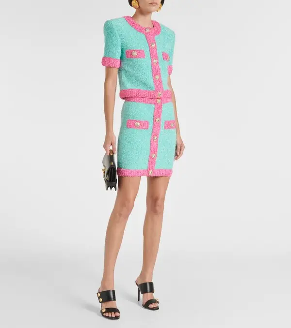 Balmain Knitted Miniskirt