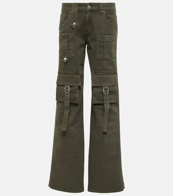 Blumarine Low-rise Denim Cargo Pants