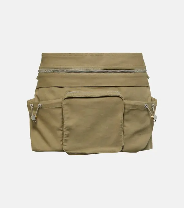 DION LEE Cotton-blend Miniskirt