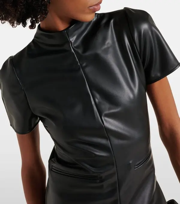 COURREGES Faux Leather Mini Dress