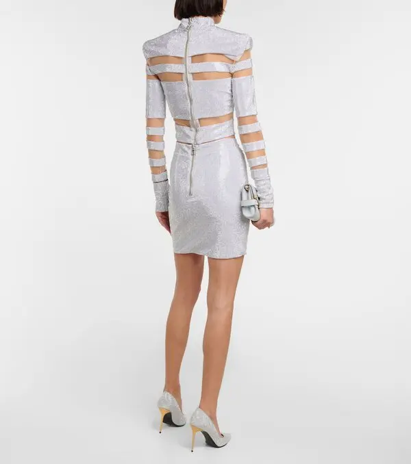 Balmain Embellished Miniskirt