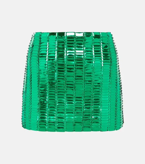 Attico Rue Embellished Miniskirt