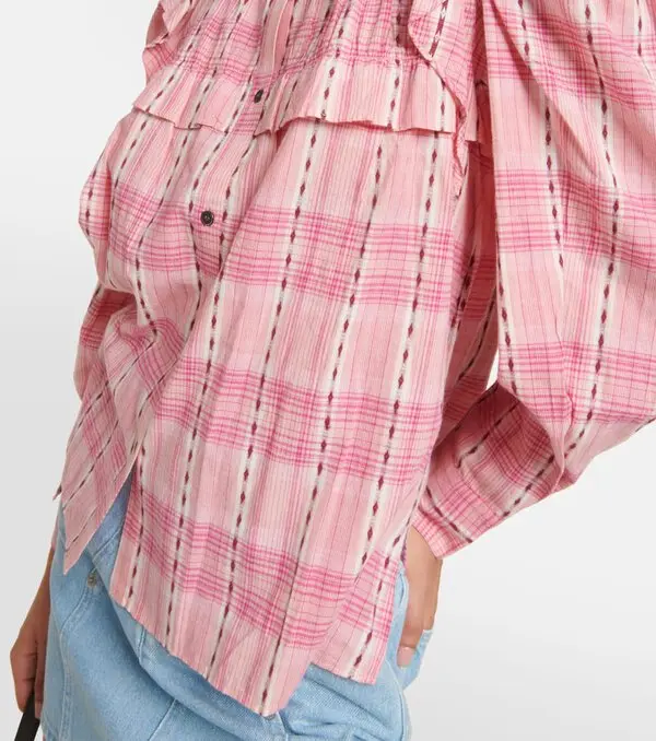 MARANT ETOILE Idety Checked Blouse