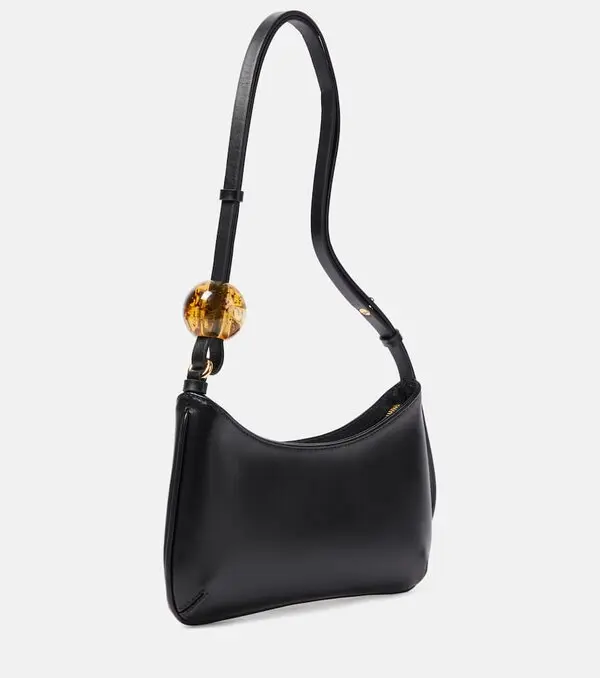 Jacquemus Le Bisou Perle Small Leather Shoulder Bag