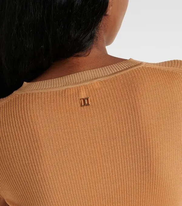 Chloé Ribbed-knit Wool Henley Shirt