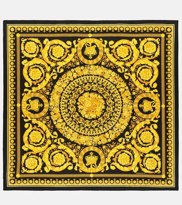 Versace Barocco Silk Scarf - Multicoloured