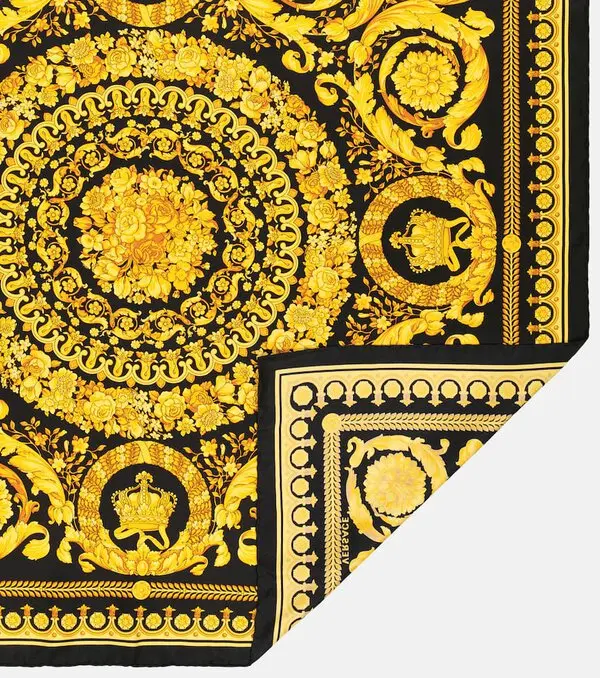 Versace Barocco Silk Scarf - Multicoloured