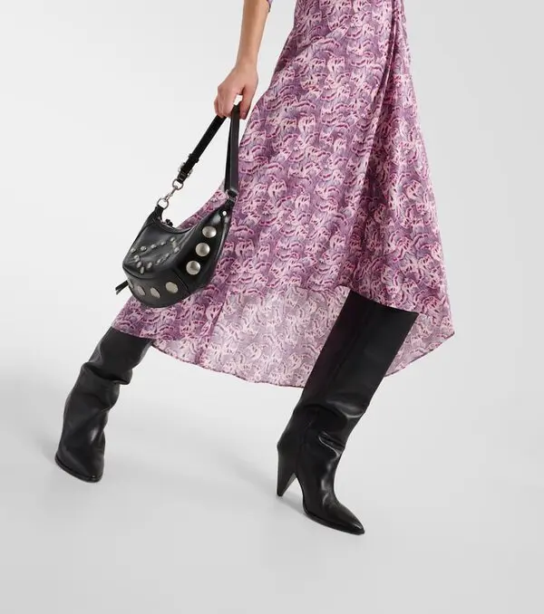 Isabel Marant Étoile Albini Printed Silk-blend Midi Dress - Purple