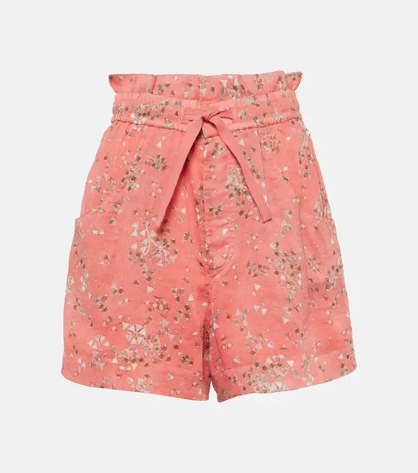 Isabel Marant Étoile Ceyane Floral Cotton And Silk Shorts