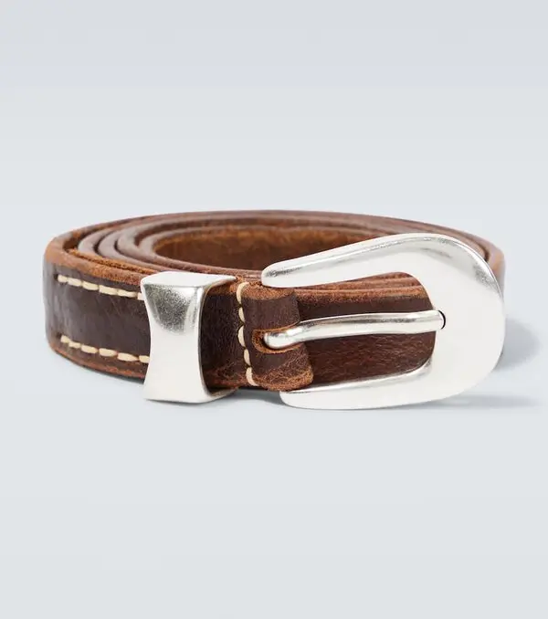 Our Legacy Leather Belt - Brown