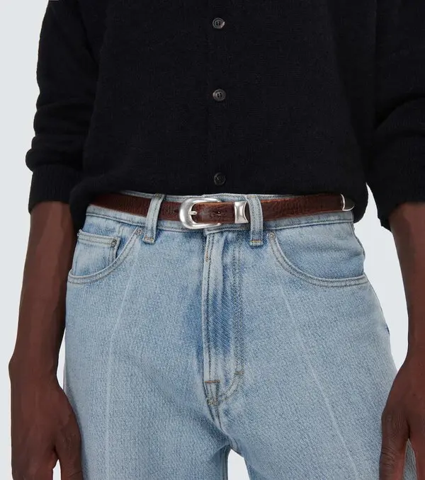 Our Legacy Leather Belt - Brown