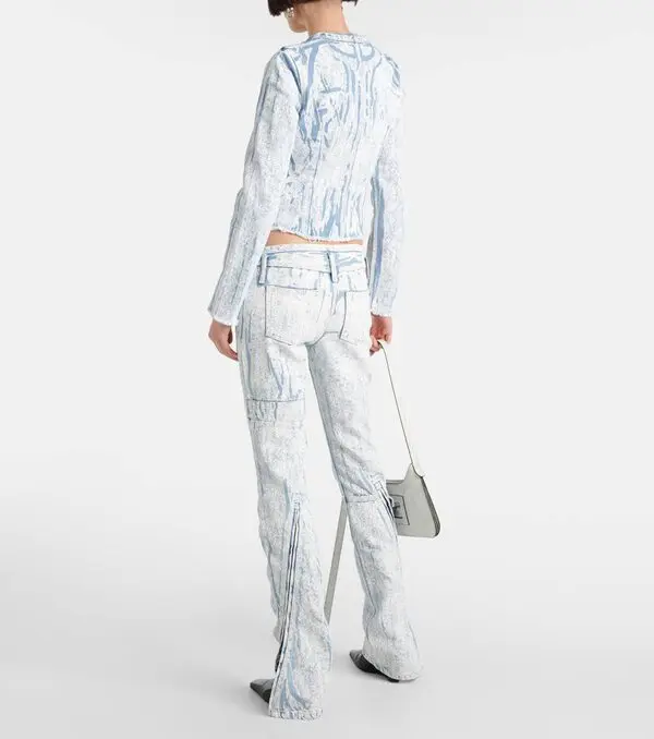 Acne Studios Printed Denim Jacket