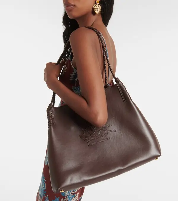 Etro Libra Medium Leather Tote Bag