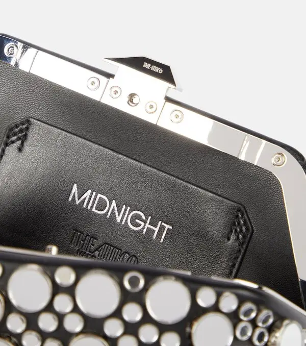 Attico Midnight Mini Studded Leather Clutch - Multicoloured