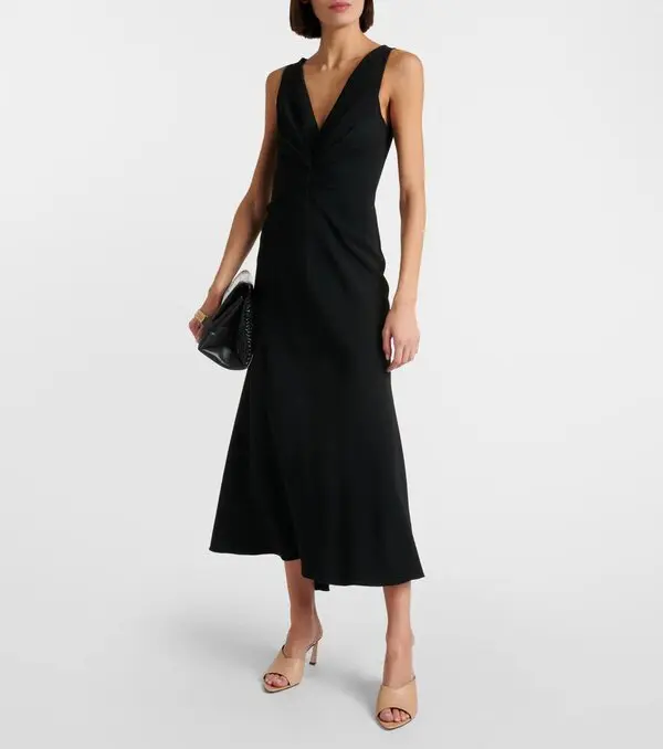 Victoria Beckham Leather Mules With Open Toe