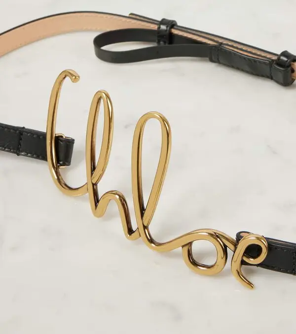 Chloé Slim Leather Belt