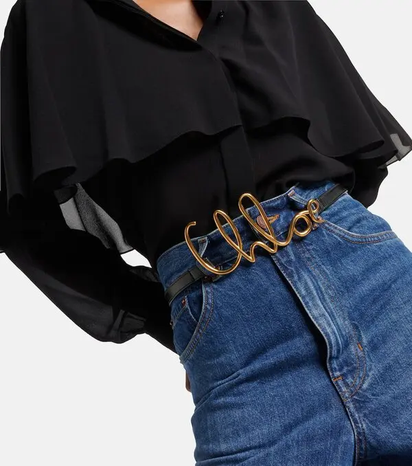 Chloé Slim Leather Belt